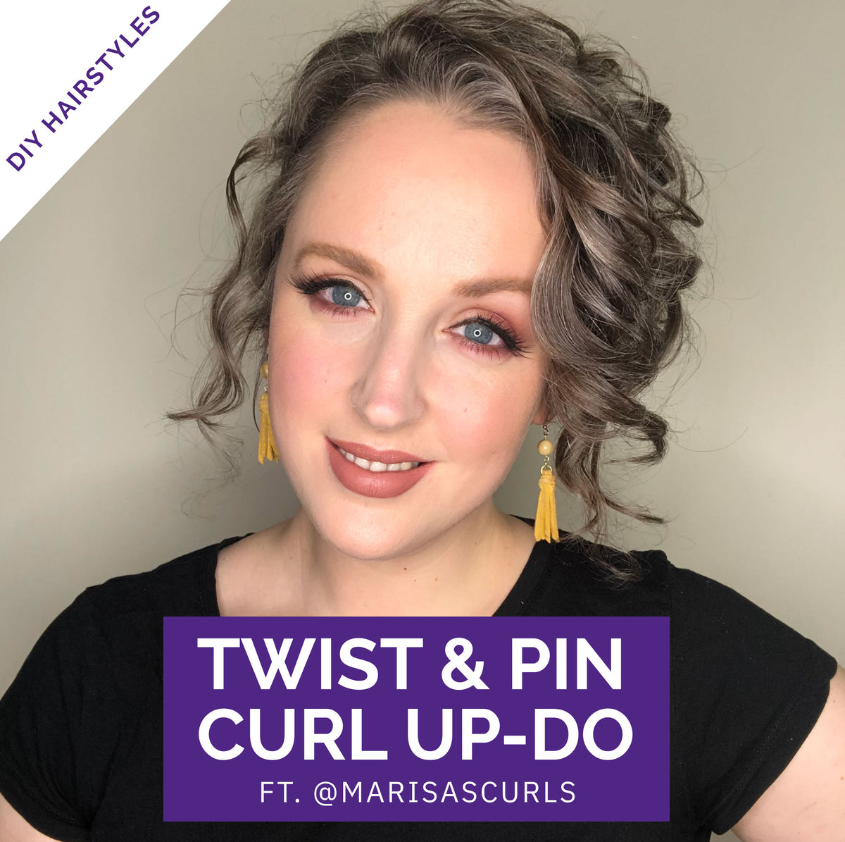How To: Easy Twisted & Pin Curl Up-Do – Curl Keeper